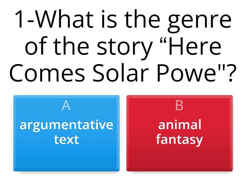 EGISR-Grade 3- Here Comes Solar Power - Quiz