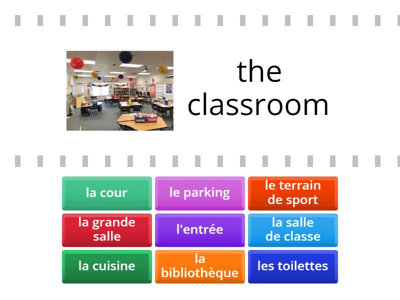 French - Les endroits dans l'ecole (Places in school) - Trouver la ...