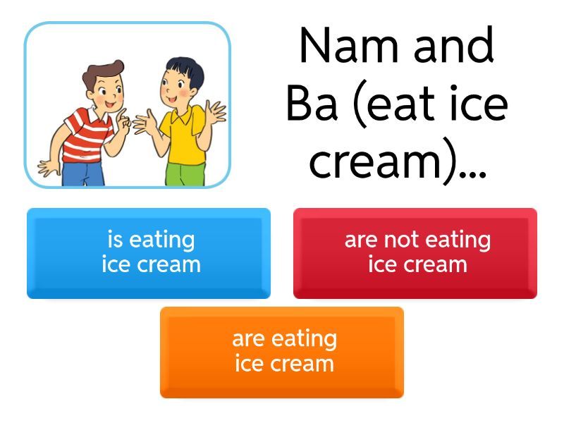 The Present Continuous And The Present Simple - Test