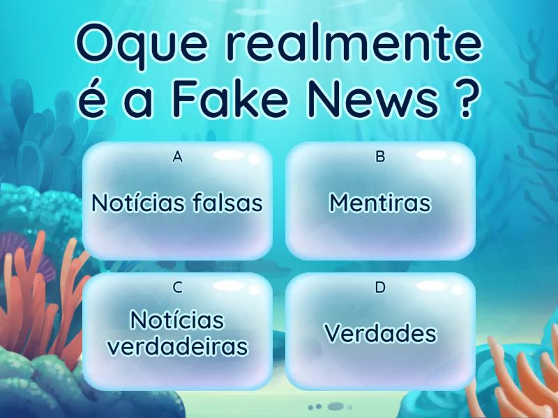 4 perguntas sobre Fake News - Quiz