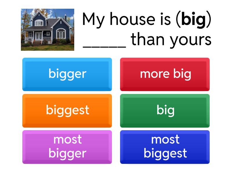 Comparative and Superlative - Quiz