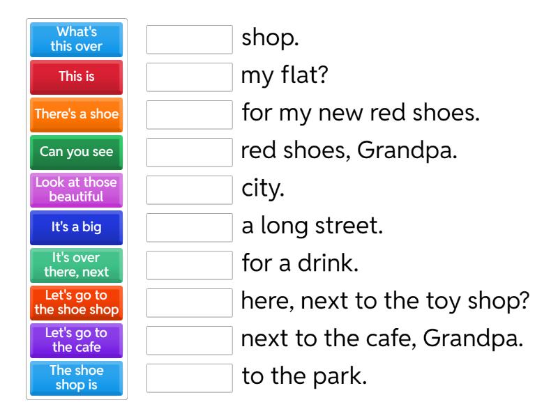 KB2 - U8 My town - split sentences - Match up