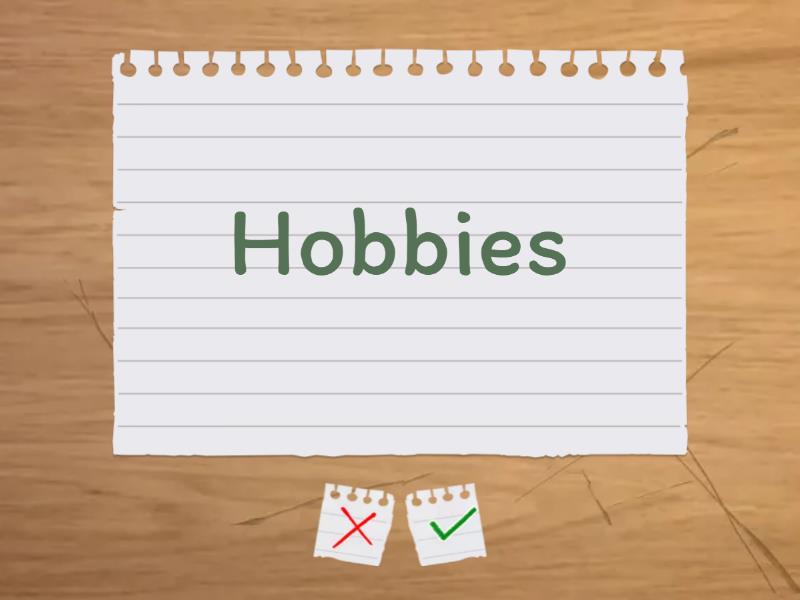 Guess The Category - Flash cards