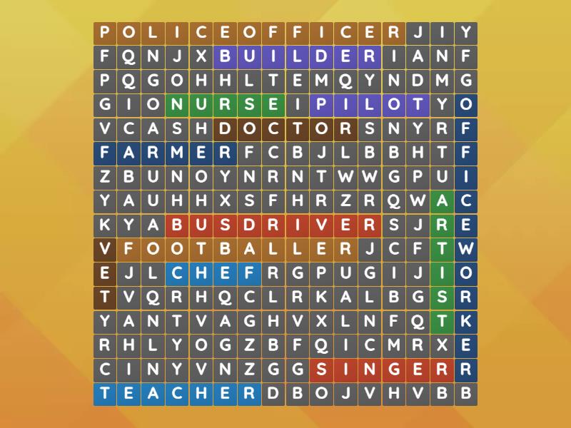 Jobs - Wordsearch
