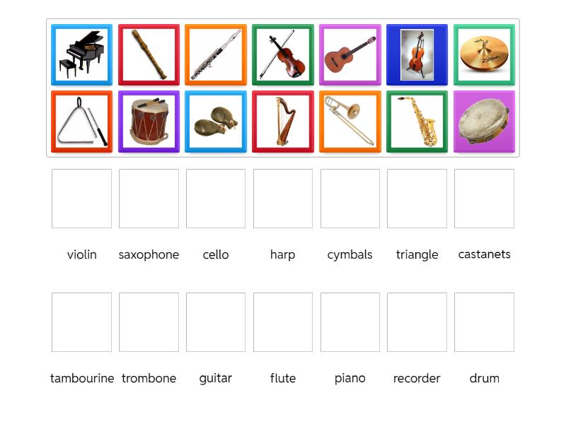 Musical instruments - Match up