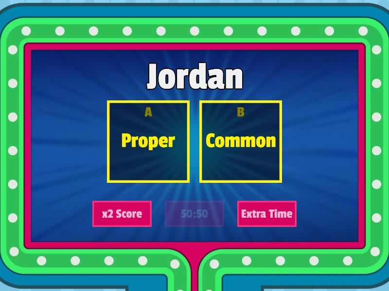 Nouns - Gameshow quiz