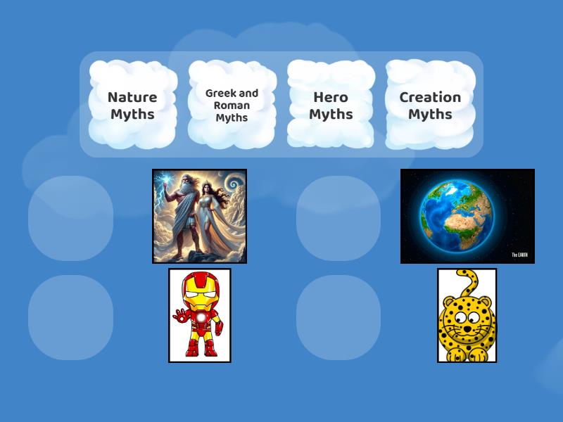 Types of Myths - Match up