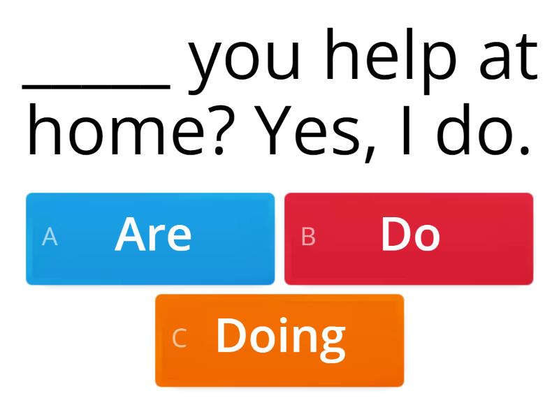 2B Chapter 1 Do / Does... - 測驗