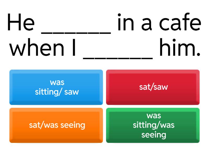 Past Simple/Past Continuous-when e while 3A - 測驗