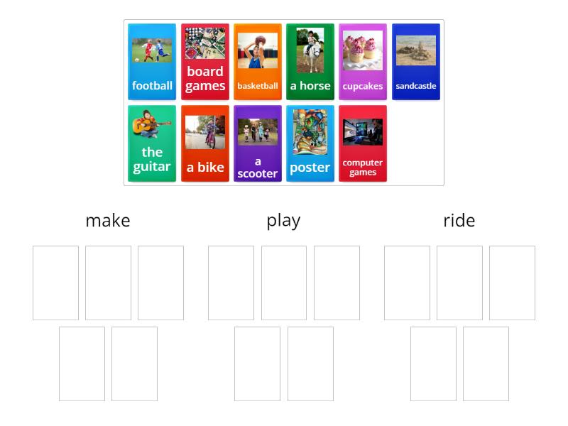 Go getter 1 Unit 5 Revision - Group sort