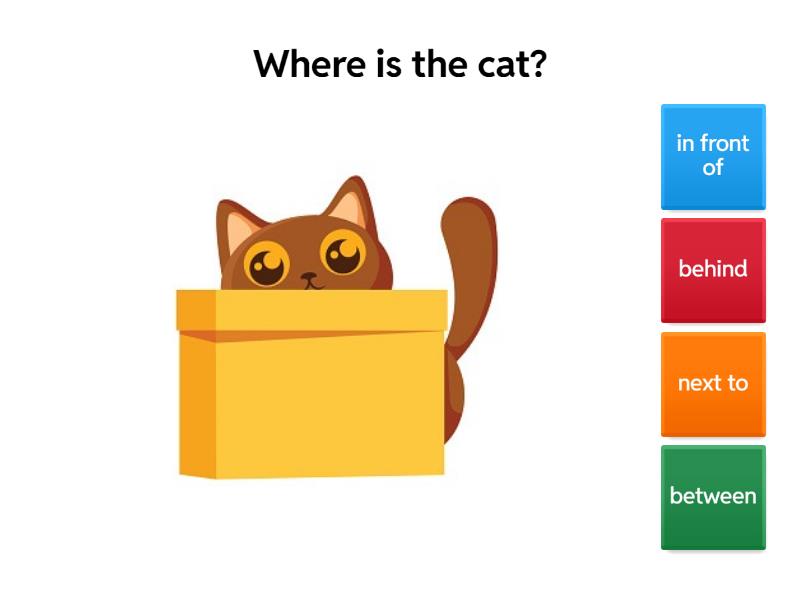 3.3a Prepositions of place (in front of/behind/next to/between) for ...