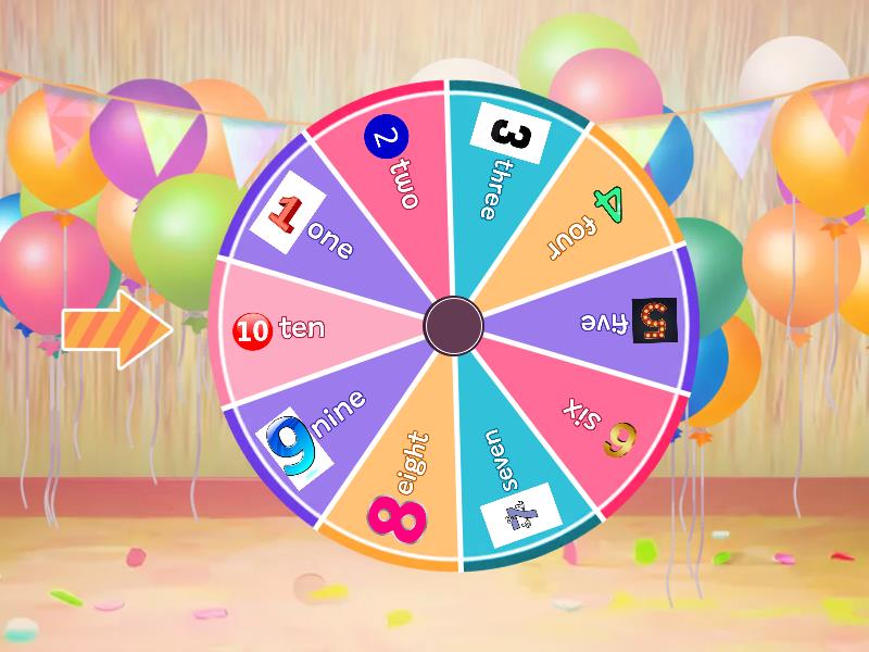 numbers - Spin the wheel