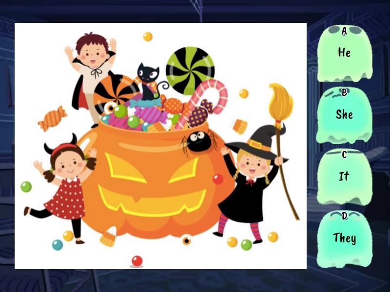 Halloween Pronouns - Quiz