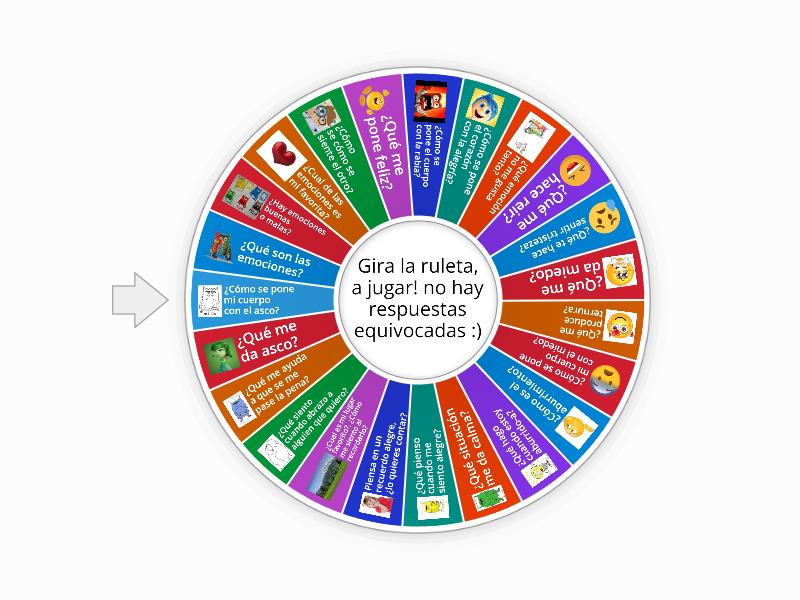 RULETA DE LAS EMOCIONES "Libro monstruo de colores" - Glücksrad