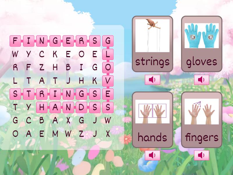 AS1 U8 Reading words - Wordsearch