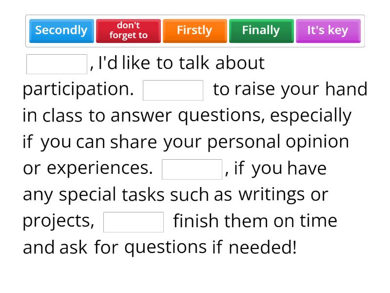 ACPB-I04-U8-Speaking-Speech - Complete the sentence