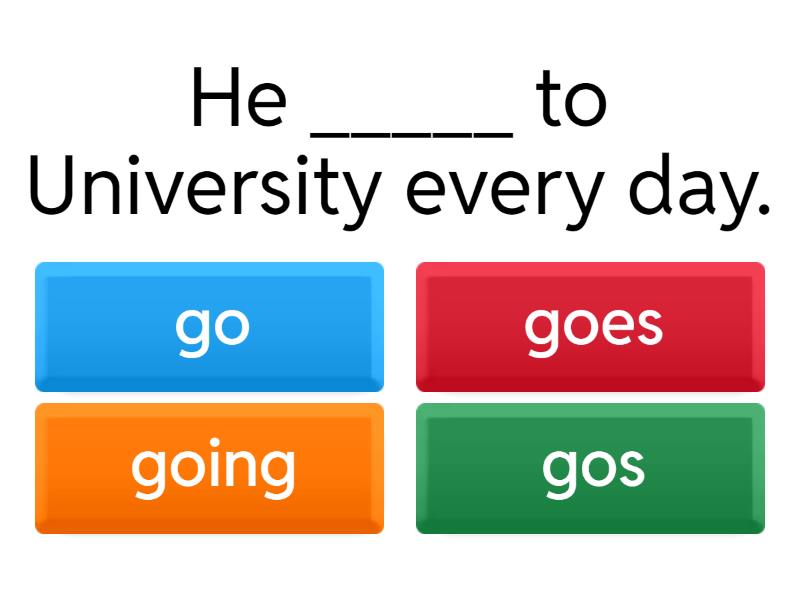 Present Simple affirmative, negative, questions - Quiz