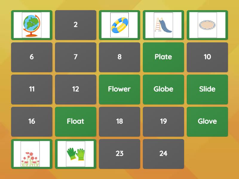 Consonant Blends Matching Game - Parejas