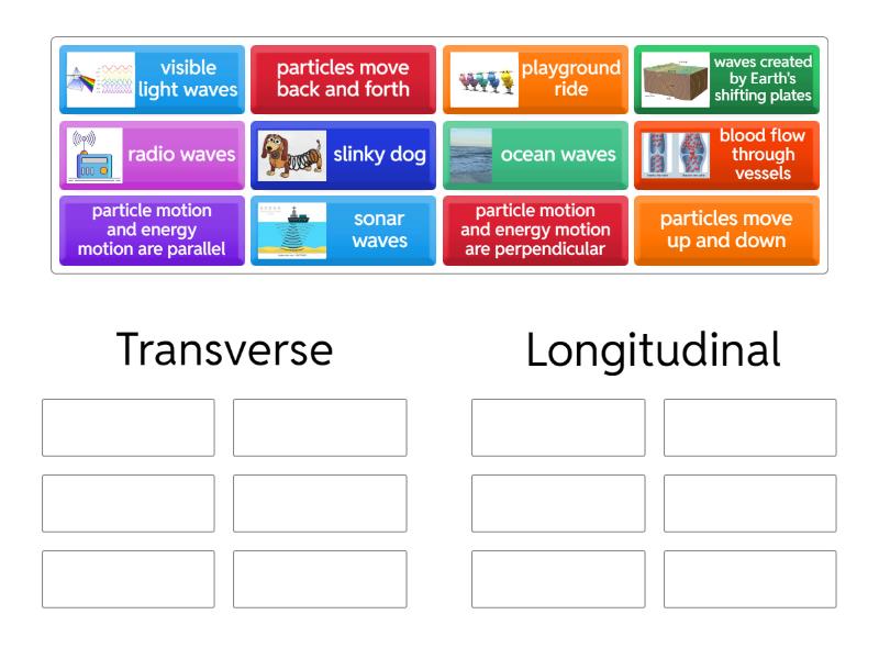 Transverse and Longitudinal Waves - Group sort