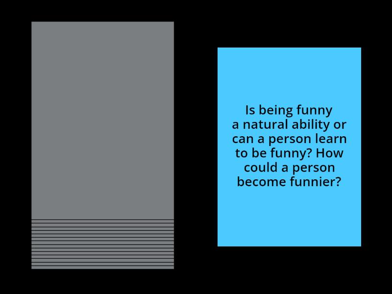 Humour discussion - Speaking cards