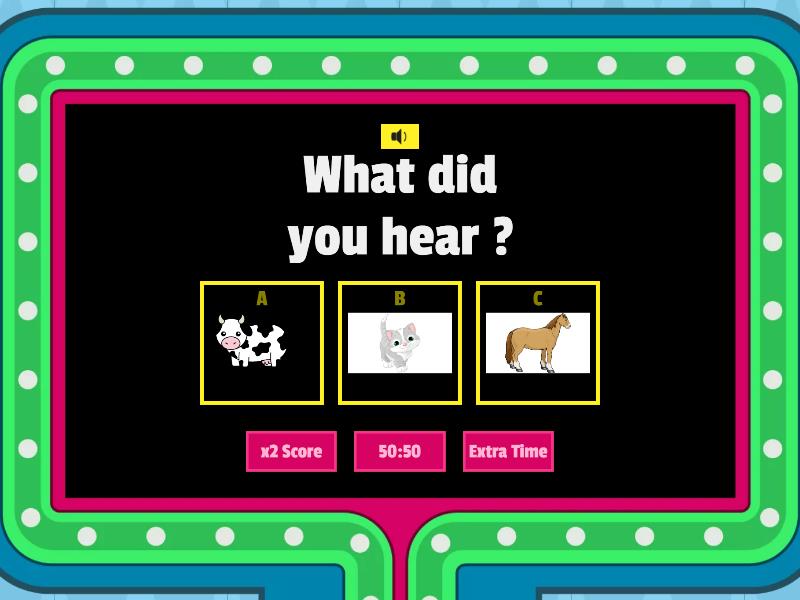 Guess the sounds! - Gameshow quiz