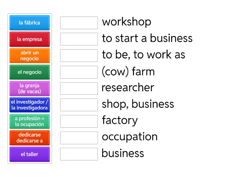 El trabajo Unidad 4A Reporteros 3 - Match up