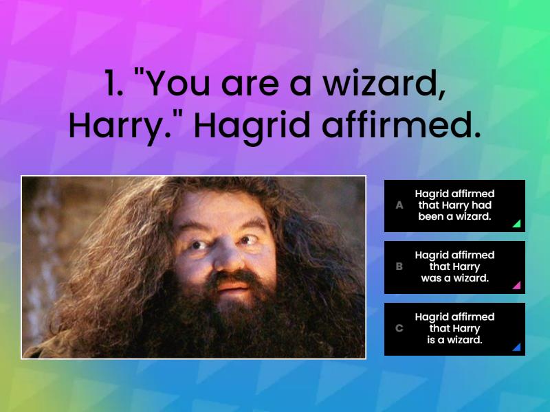Harry Potter and Reported Speech - Викторина