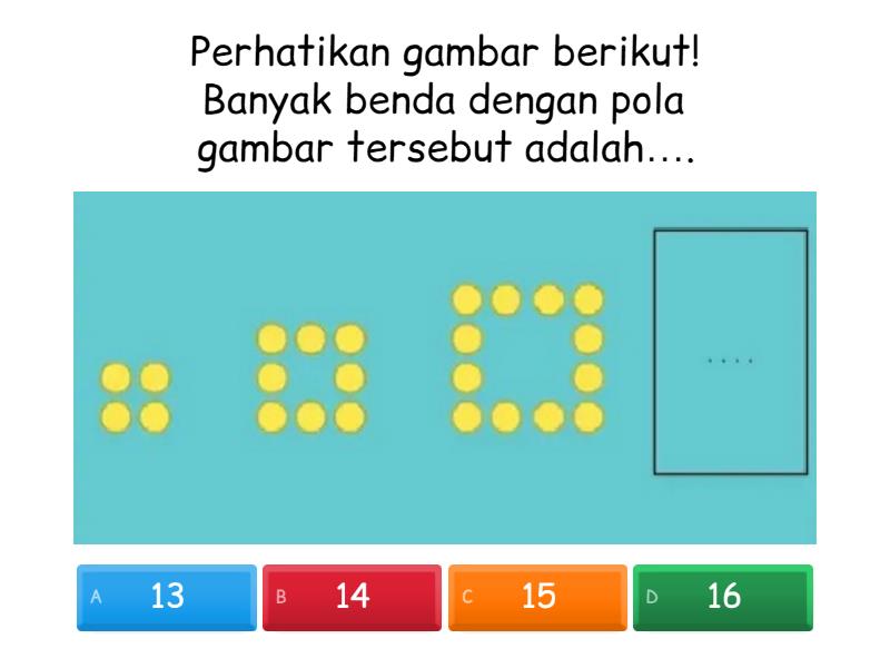 Games Pola Gambar dan Pola Bilangan Kelas 4 - Quiz