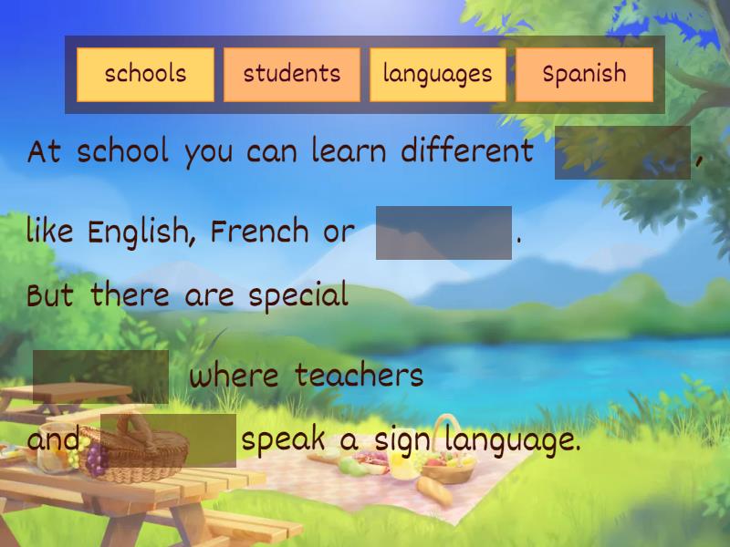 Go Getter 1 Unit 5.5 Reading - Complete the sentence