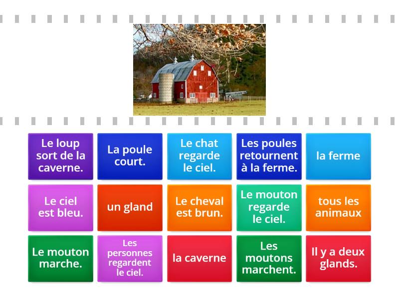 #2 Matching words and phrases - La poule Maboule - Find the match