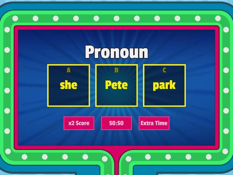 Nouns - Gameshow quiz