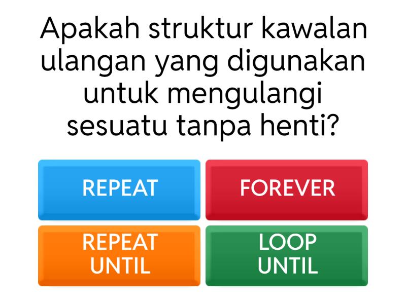 Struktur Kawalan Ulangan ASK 1 - Quiz