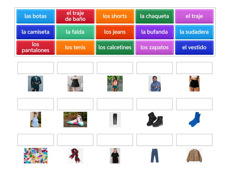 La Ropa- Clothing - Match up