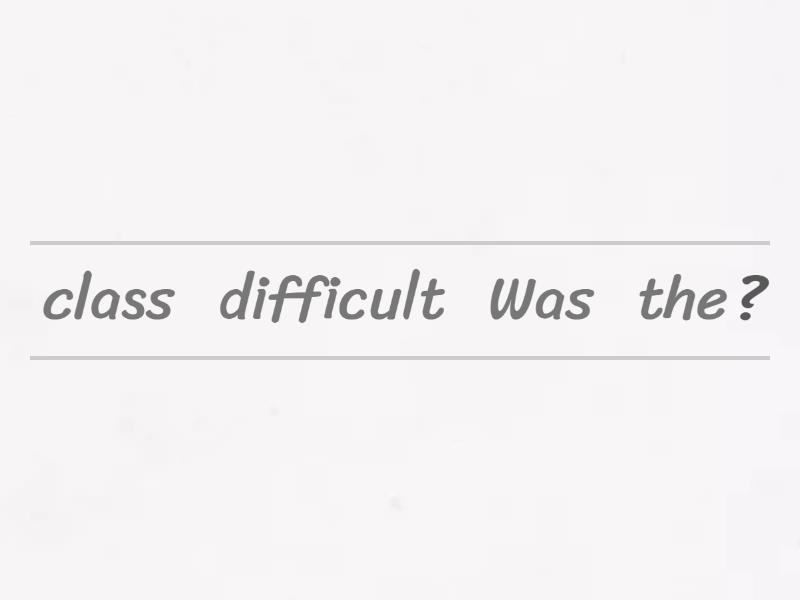 Roadmap A1 (7C. How was it?) - Unjumble