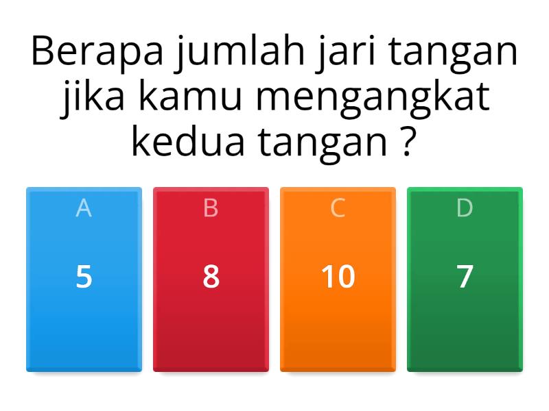 AKM Membilang sampai dengan 10 - Kelas 1 SD - Kuis