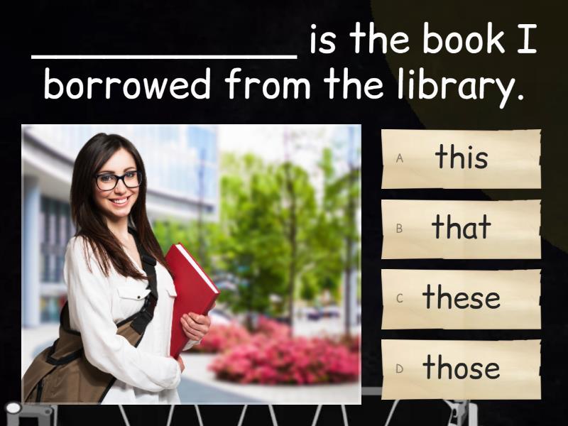 This/That/These/Those ~ Demonstrative Pronouns (12 ) - Quiz