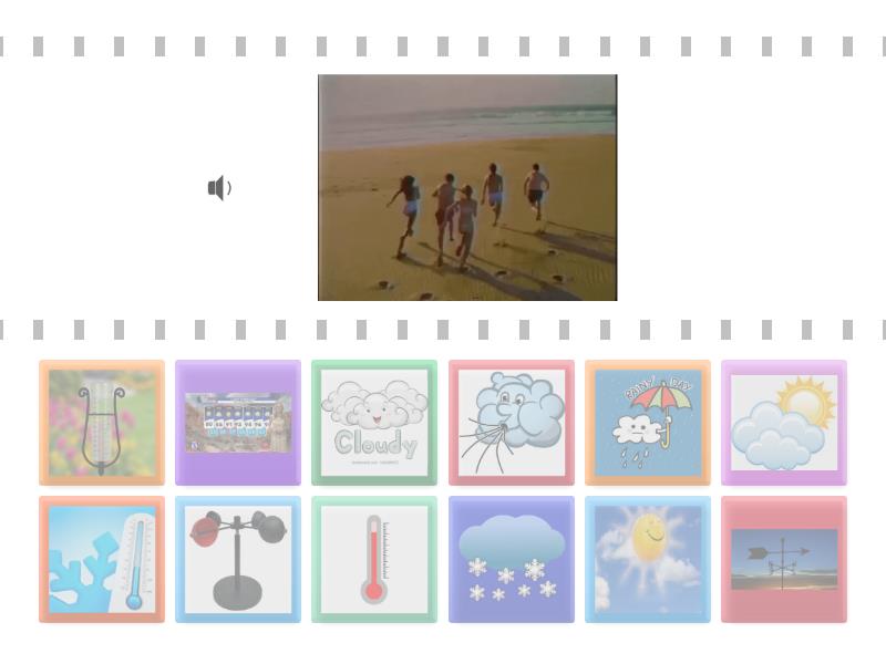 El tiempo/The weather - Find the match