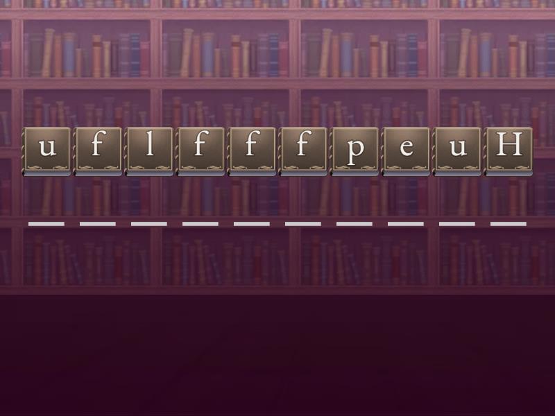 Harry Potter vocab - Anagram