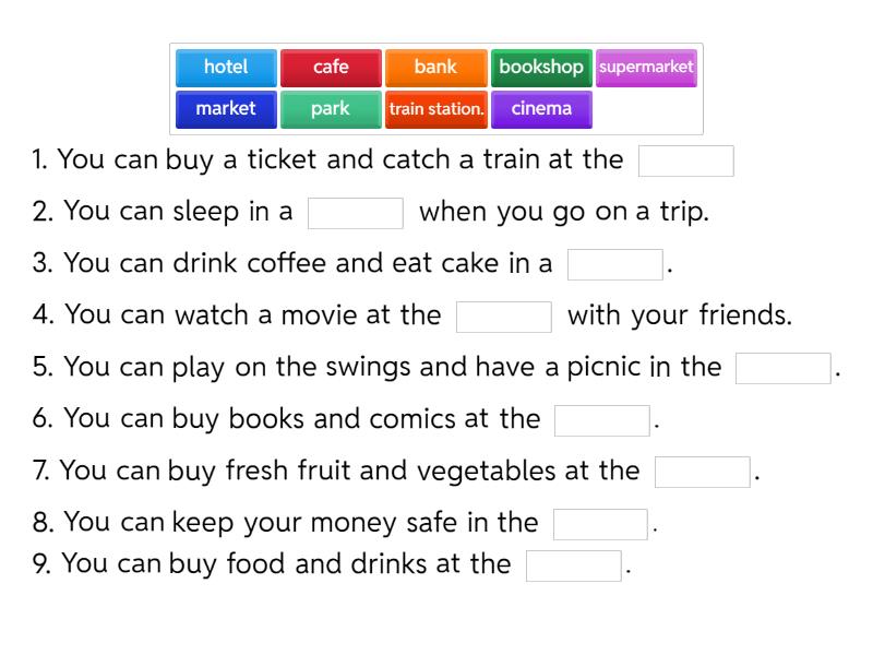 Roadmap A1 unit 3A - Complete the sentence