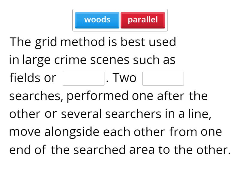 BUILD - Grid search method - Complete the sentence