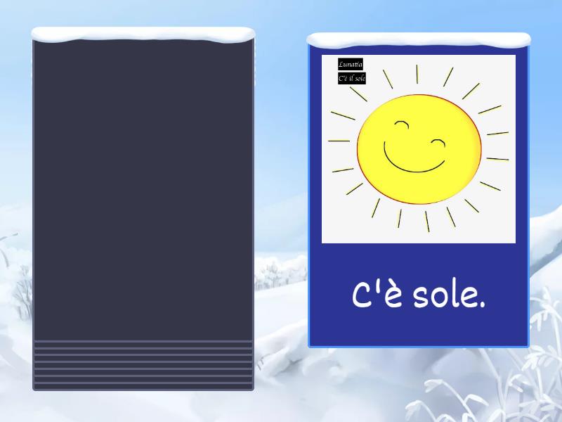 Che tempo fa? - Speaking cards