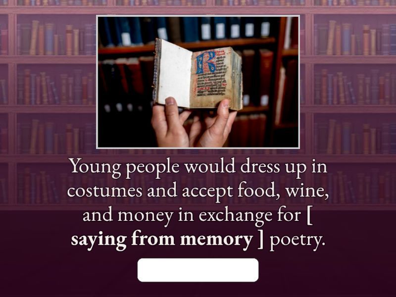 Level 4 - Halloween History (3) - Type the answer