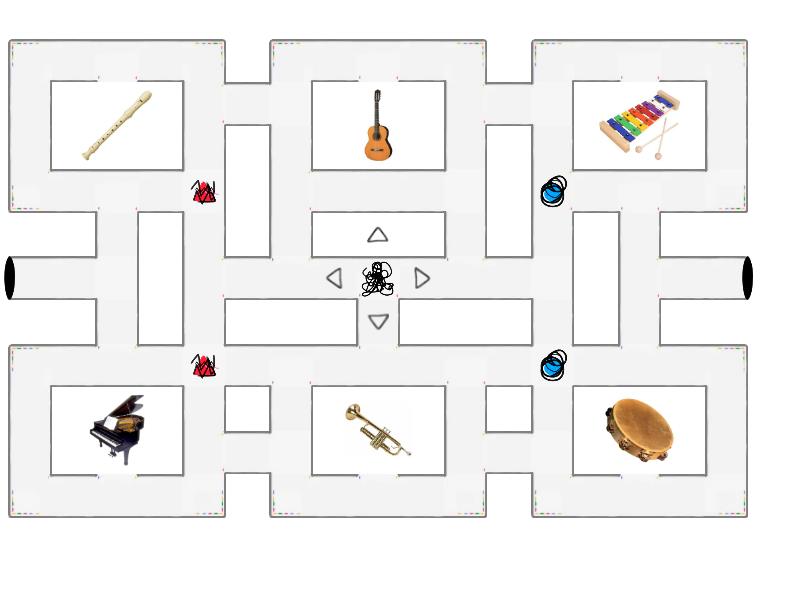 Musical instruments Maze - Maze chase