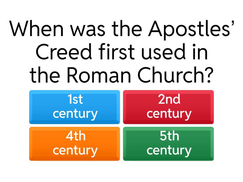 Apostles’ Creed and Church Teachings Quiz - Cuestionario