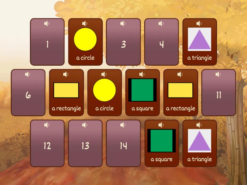 2D shapes - Find the pairs - Matching pairs