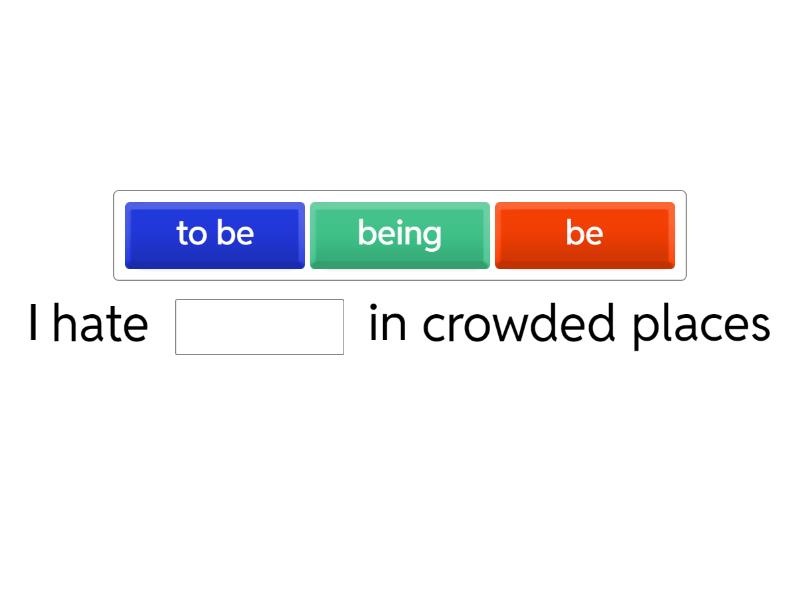 B1.2 Verb Patterns - Complete the sentence