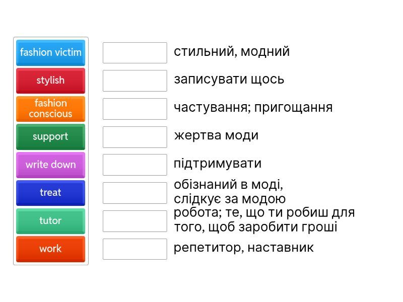 On Screen 3 Unit 1 Vocabulary - Permainan Pencocokan