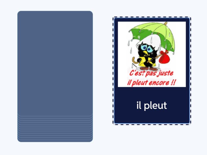 Quel temps fait-il ? - Speaking cards