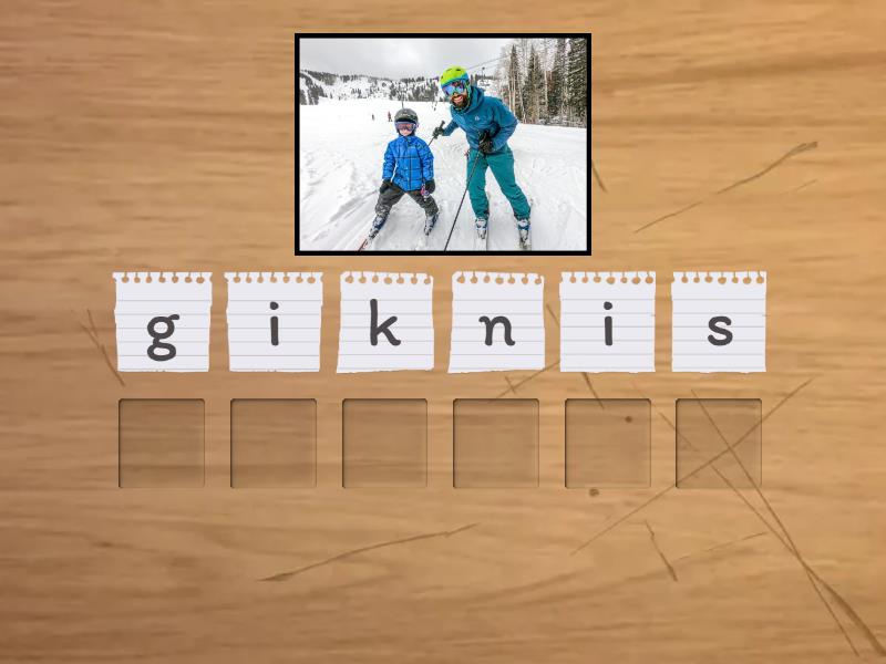 OPTIMISE B1 UNIT 4 VOCABULARY OUTDOOR ACTIVITIES 1 - Anagram