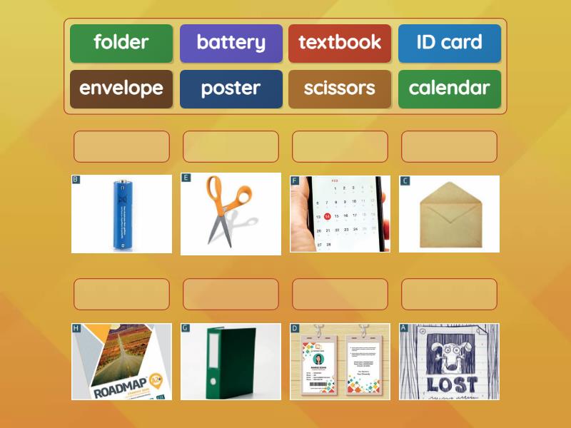 Roadmao A2 2B Everyday objects Extension - Match up